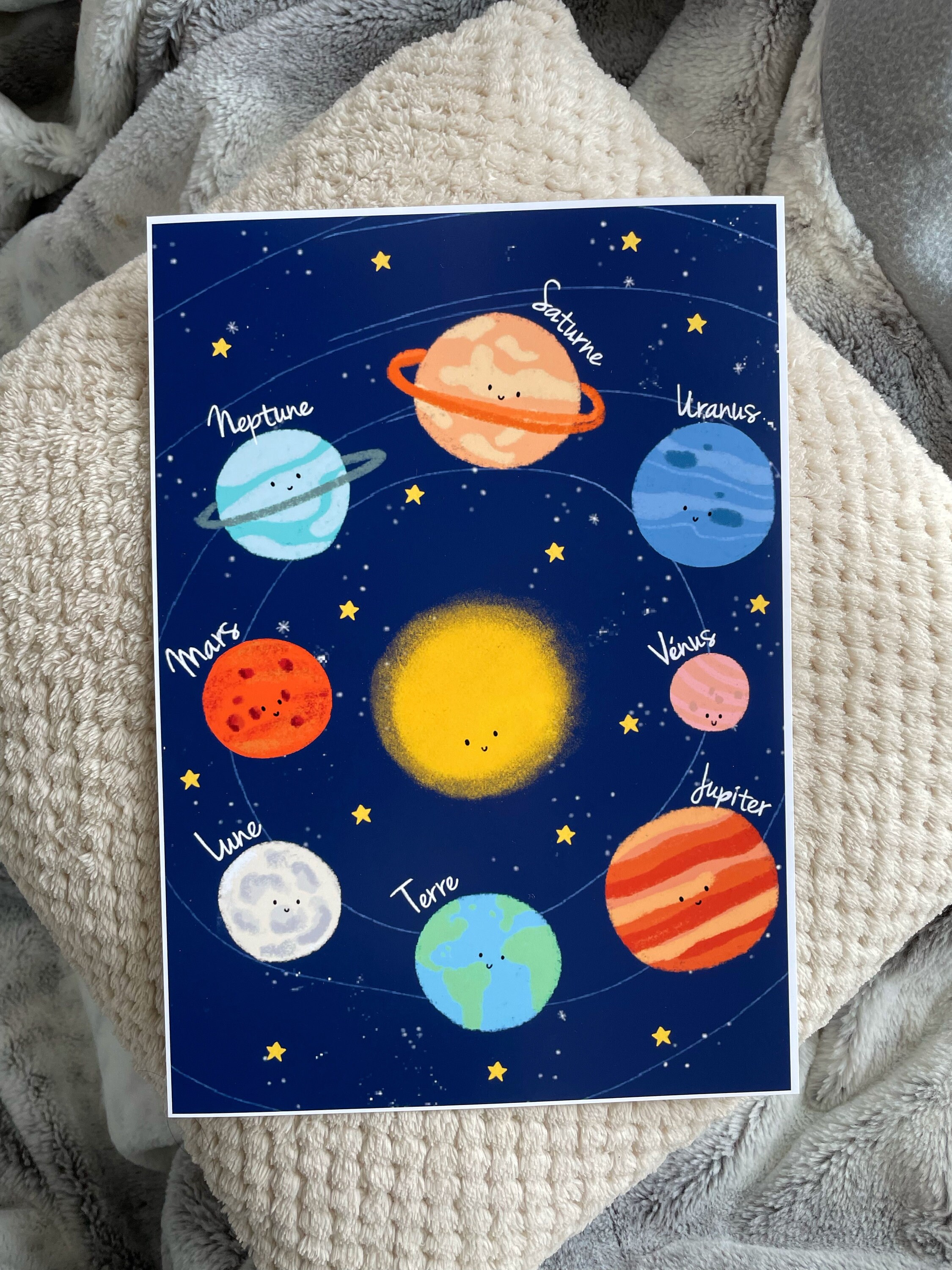 Illustration to Customize Solar System Planets for Baby or Child Room ...