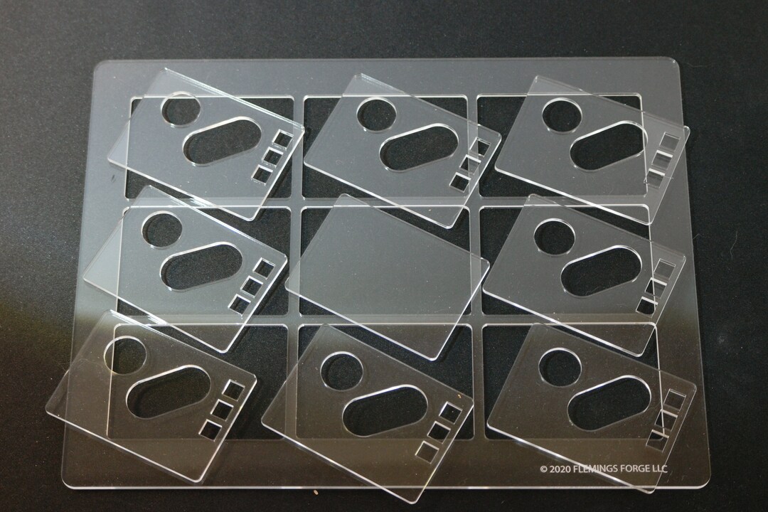 Solar Storm Game Overlays and Card Frame, 10-piece Set, Clear Acrylic ...