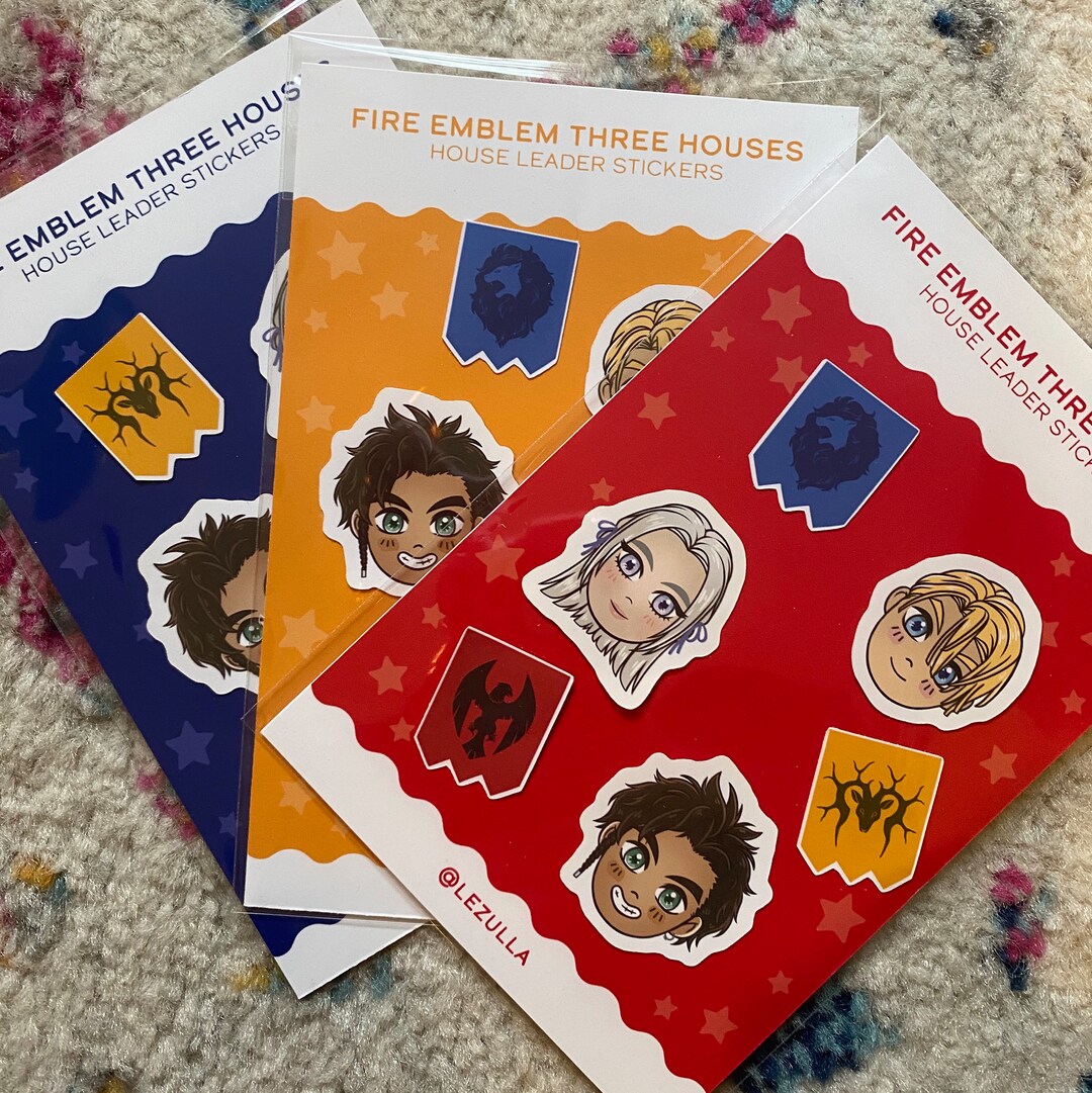 Fire Emblem 3 Houses Sticker Pack - Etsy