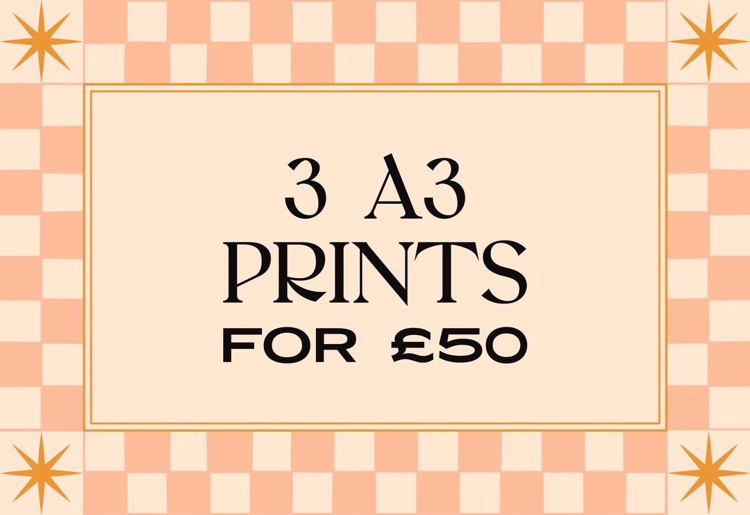 3 A3 Prints Bundle: Botanical Wall Art Set, Bohemian Gallery Wall ...