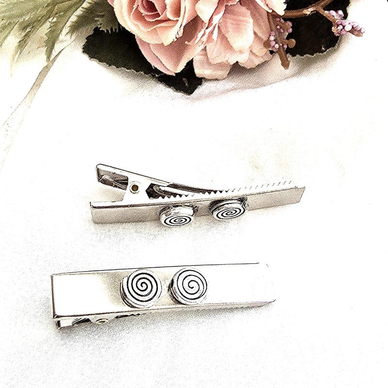 Silver Fancy Alligator Hair Clip - Etsy UK