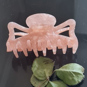Baby Pink Hair Claw.strong Claw.acetate Medium Hair Barrette.pink ...