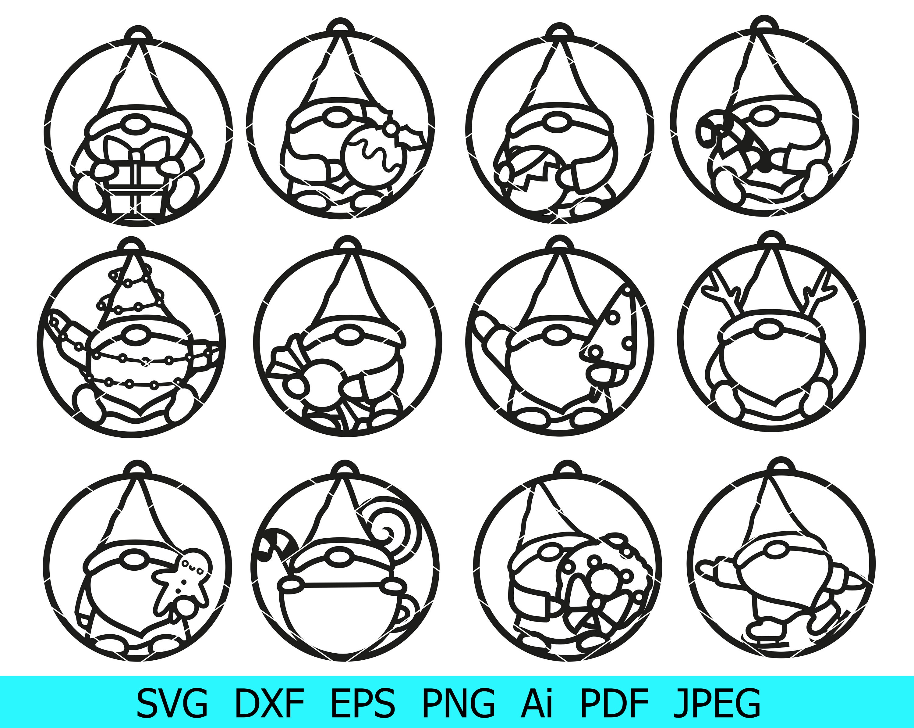 Santa Claus Svg Claus Svg Bundle Christmas Png Cute Santa - Etsy