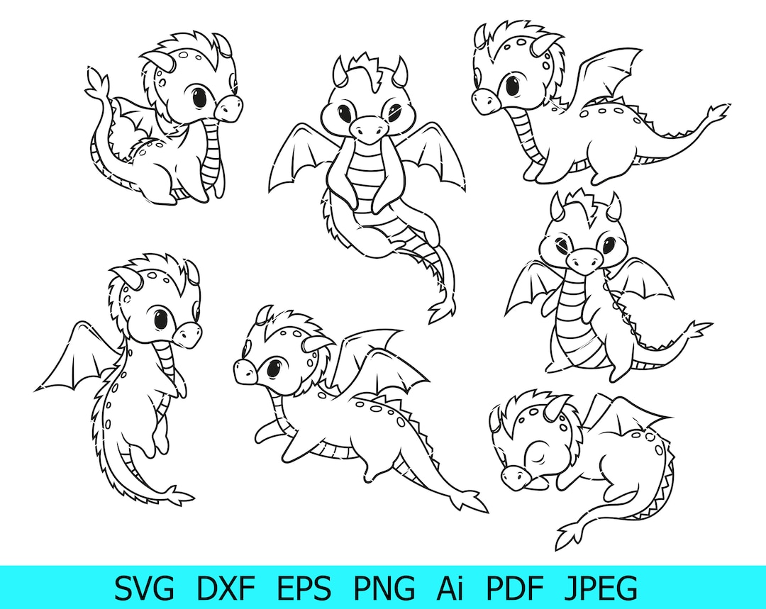 Dragon Svg, Baby Dragon Png, Dragon Clipart, Dragon Png,dragon Svg ...