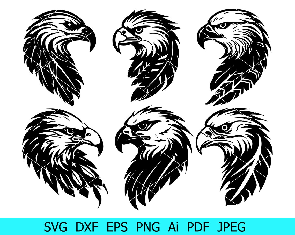 Bald Eagle Svg Eagle Head Svg Eagle Design Eagle Cut Files - Etsy