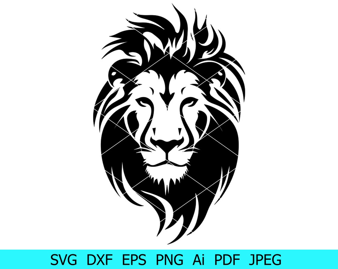 Lion Svg, Lion Face Svg, File for Cricut, Lion Svg Cut File, Lion Head ...