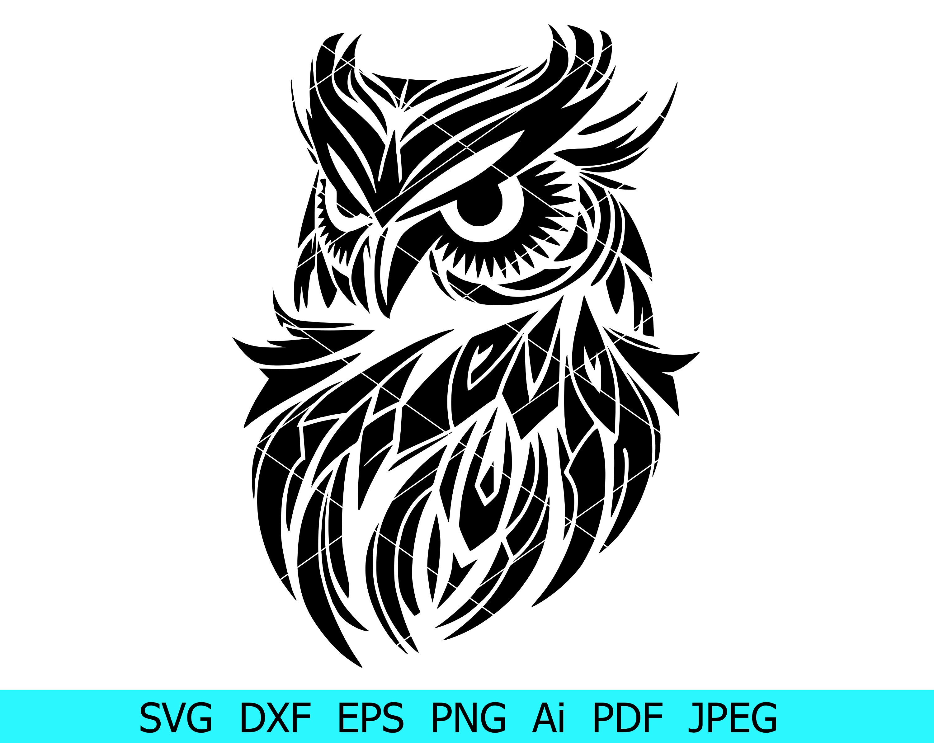 Owl Svg, Animal Svg, Owl Face Svg, Owl Cut File, Owl Vector, Owl Cricut ...