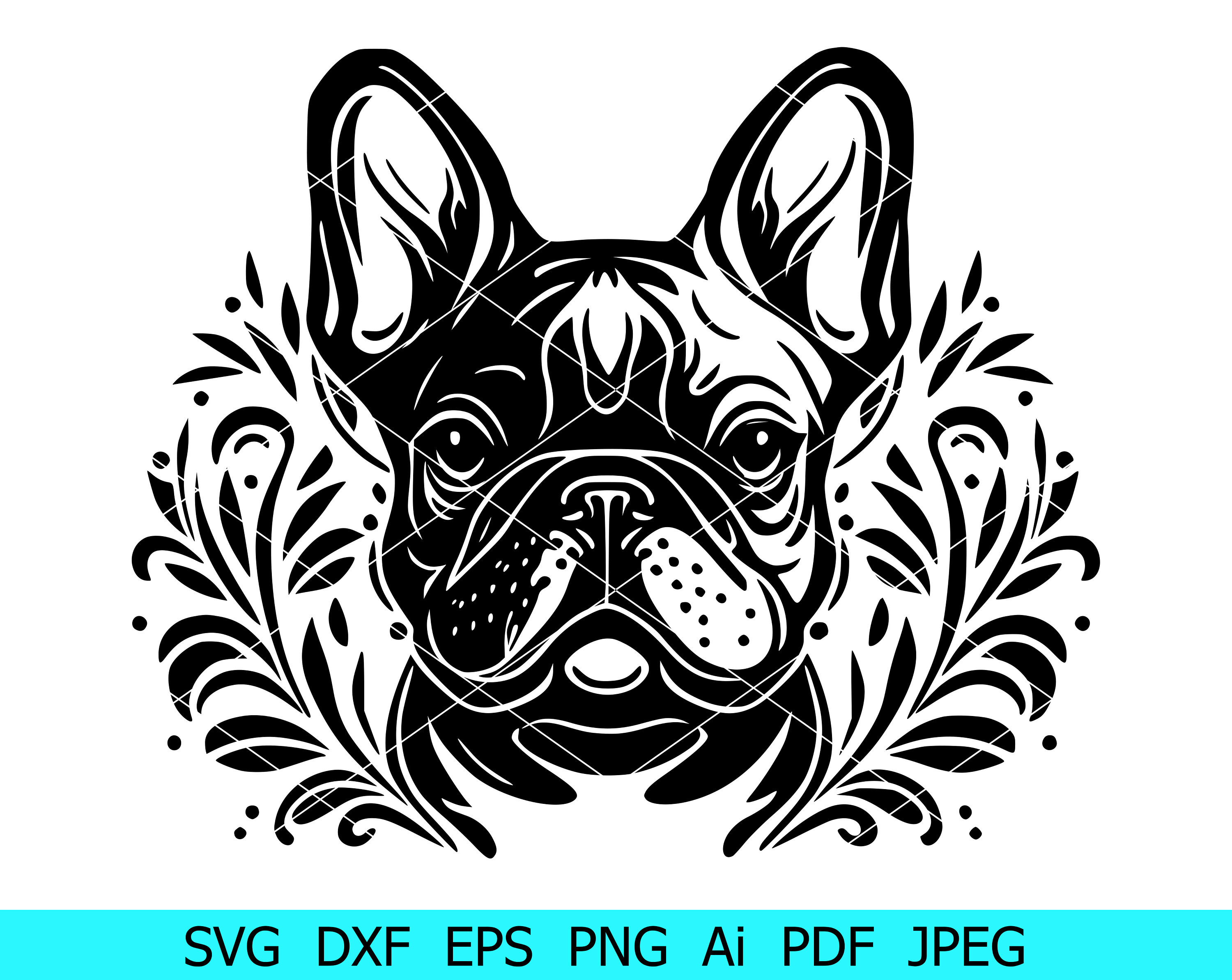 French Bulldog Svg, Animal Silhouette, Animal Svg, Frenchie Svg ...
