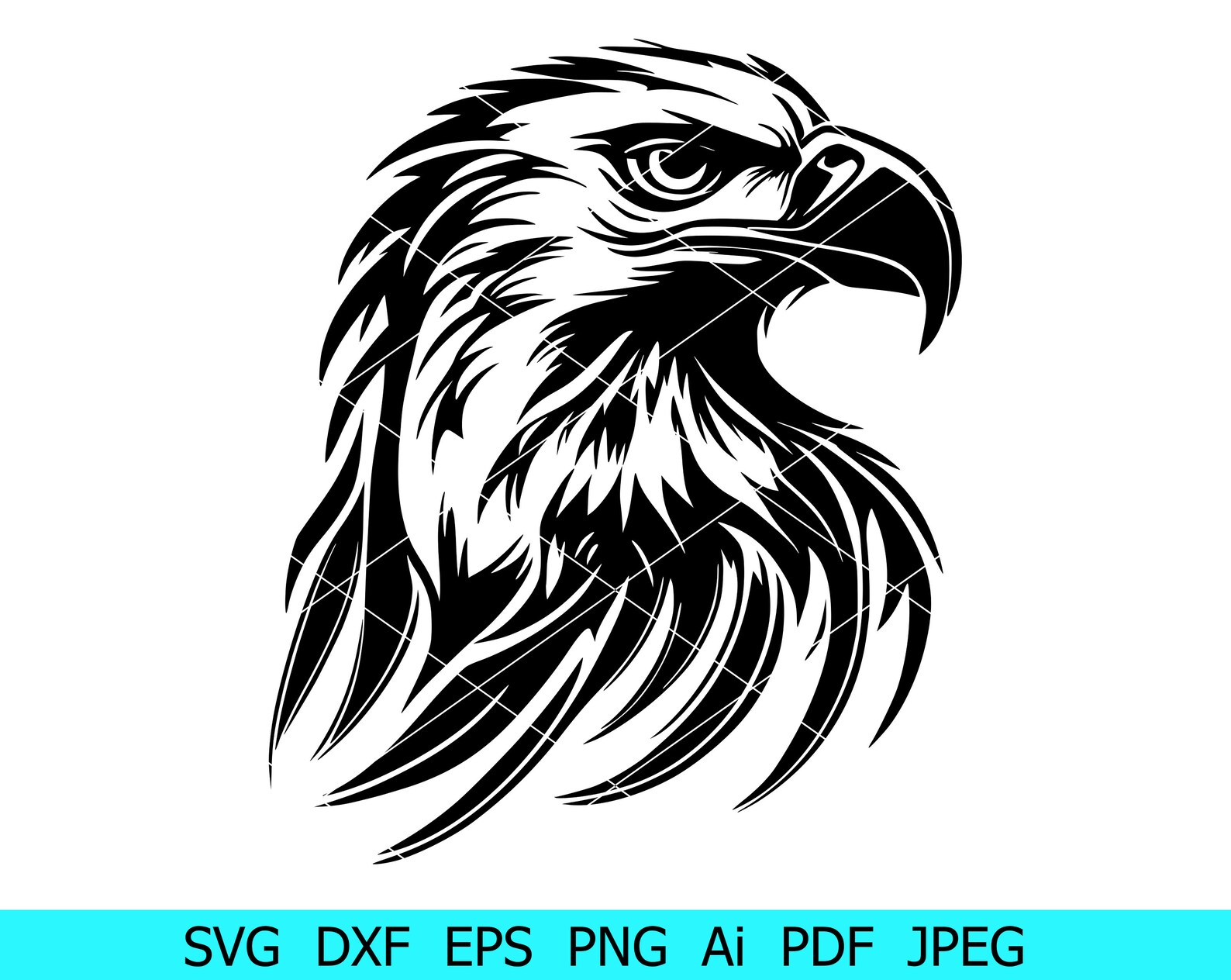 Bald Eagle Svg, Eagle Head Svg, Eagle Design, Eagle Cut Files, Eagle ...