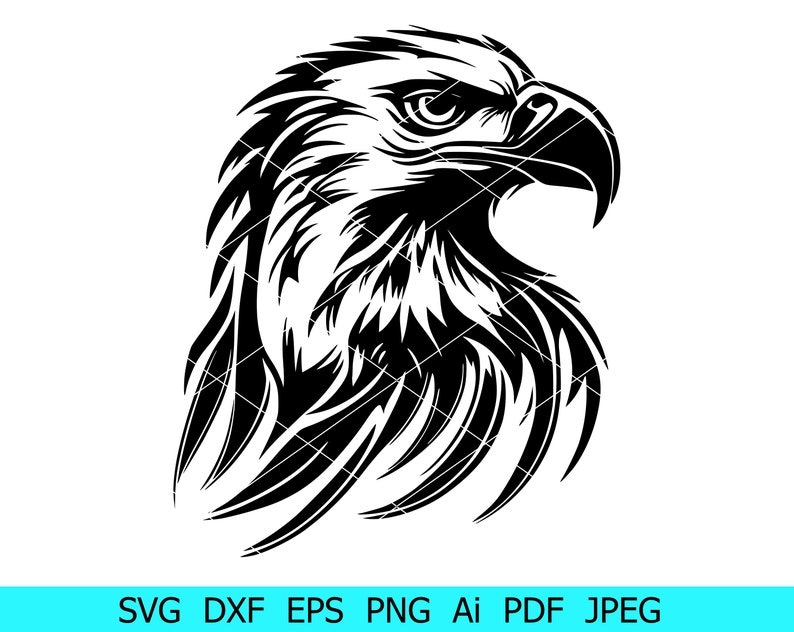 Bald Eagle Svg, Eagle Head Svg, Eagle Design, Eagle Cut Files, Eagle ...