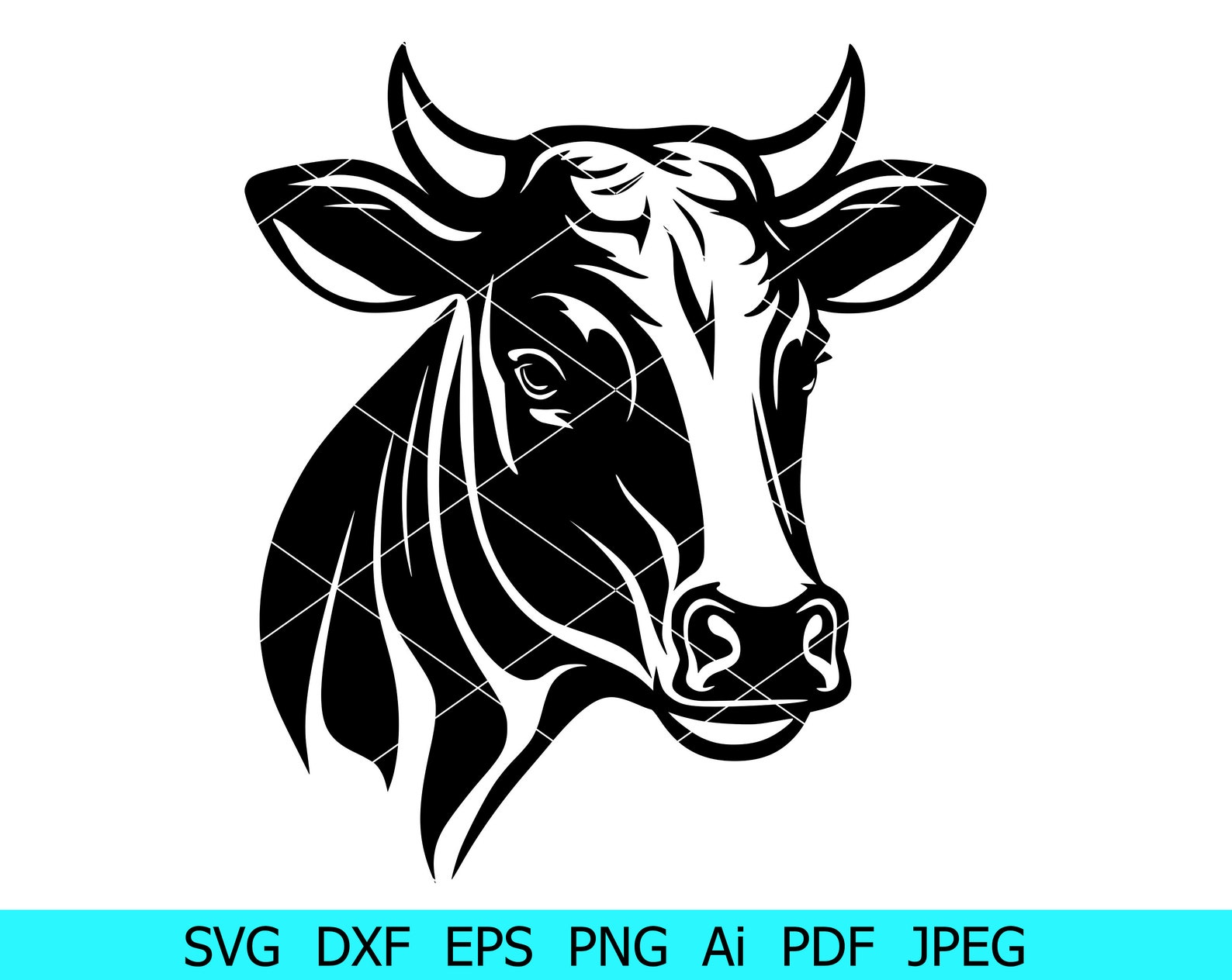 Cow Svg, Animal Svg, Farm Animal Svg, Cow Svg Files for Cricut, Cow ...