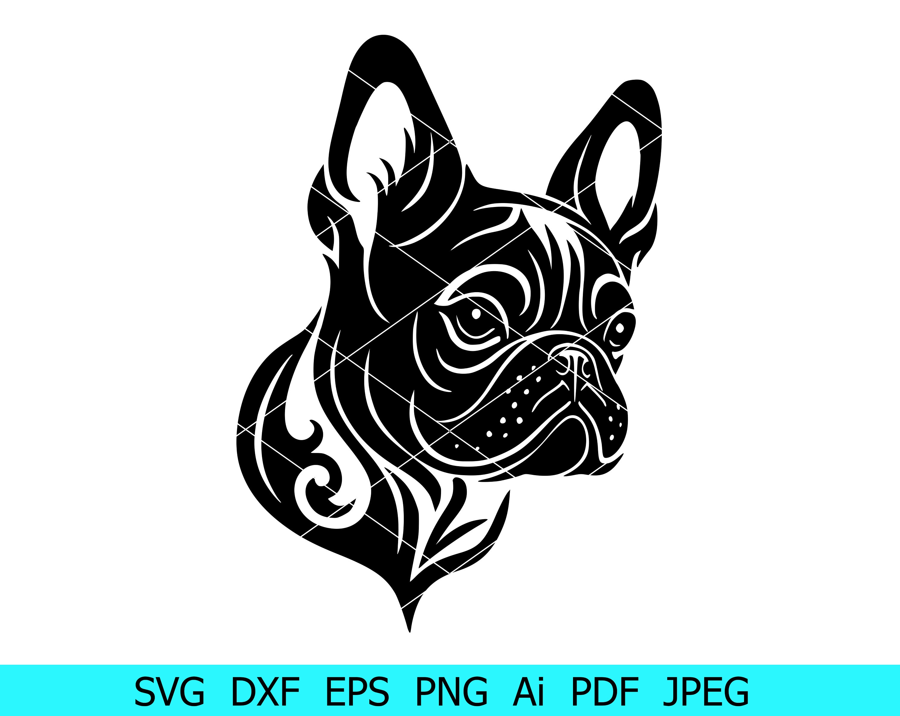 French Bulldog Svg, Animal Silhouette, Animal Svg, Frenchie Svg ...
