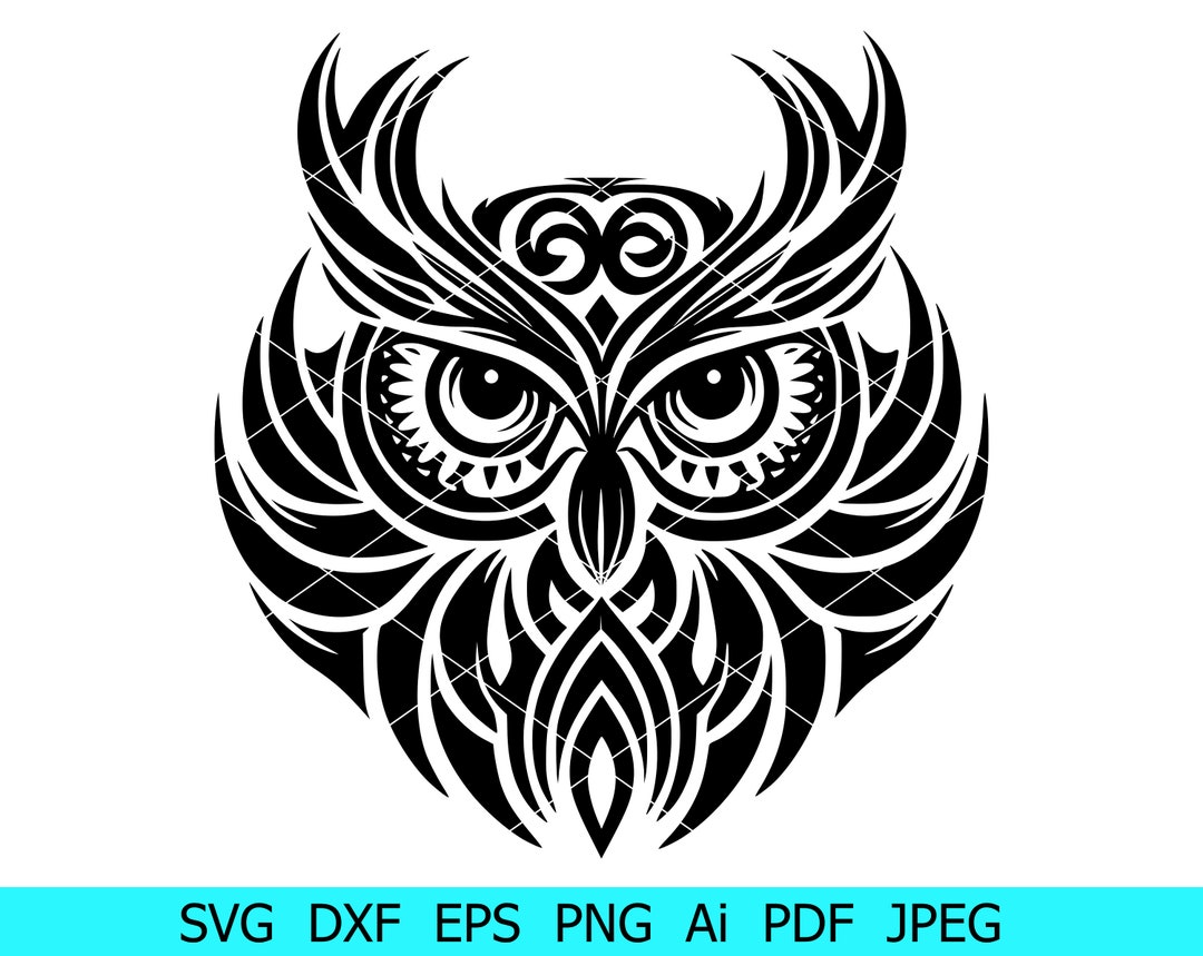 Owl Svg, Animal Svg, Owl Face Svg, Owl Cut File, Owl Vector, Owl Cricut ...