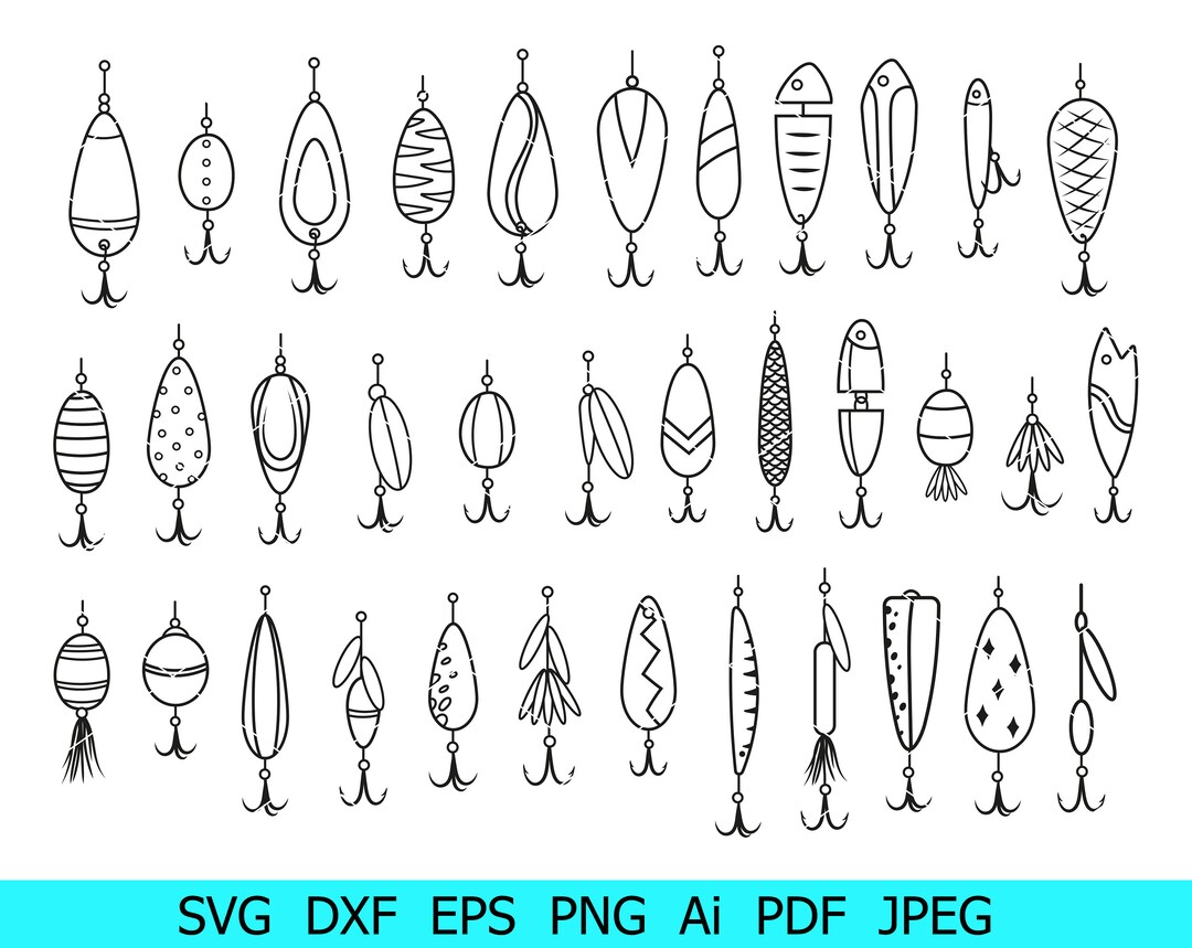 Fishing Hooks Svg, Fishing Bait Svg, Fishing Svg, Fishing Clip Art ...