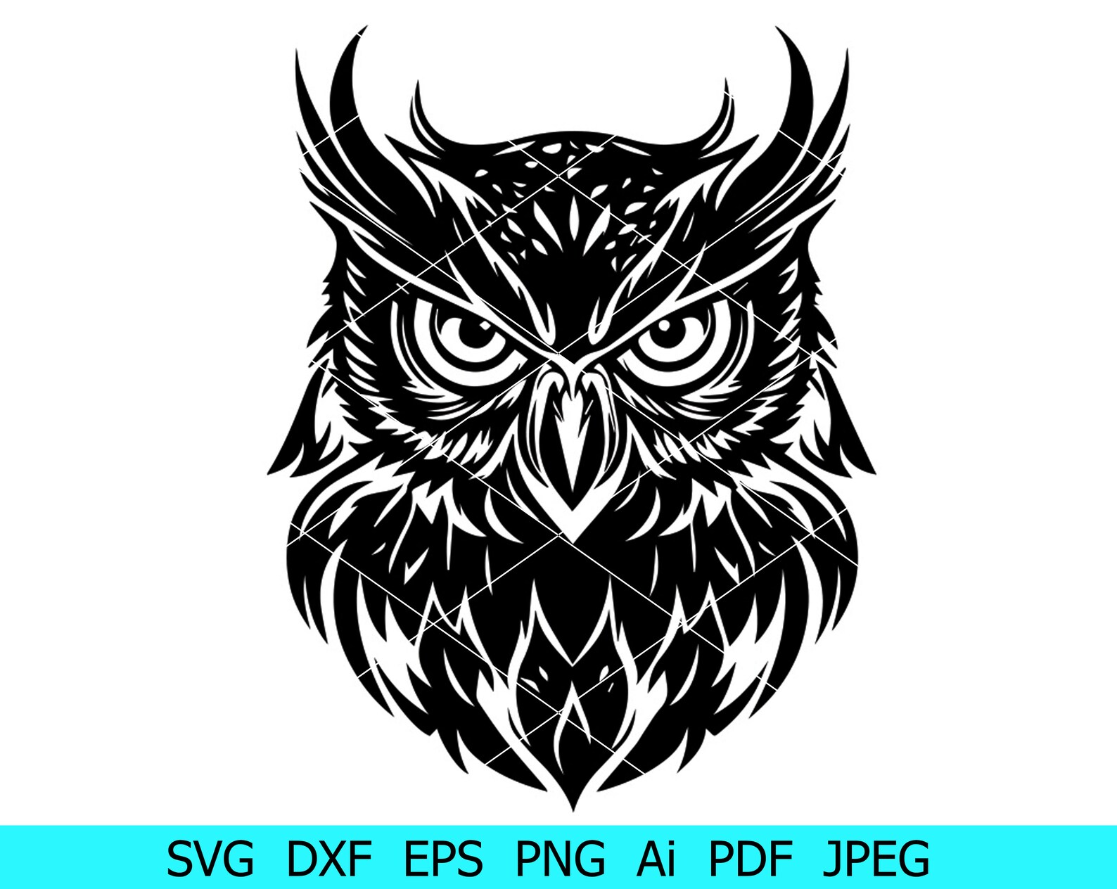 Owl Svg, Animal Svg, Owl Face Svg, Owl Cut File, Owl Vector, Owl Cricut ...