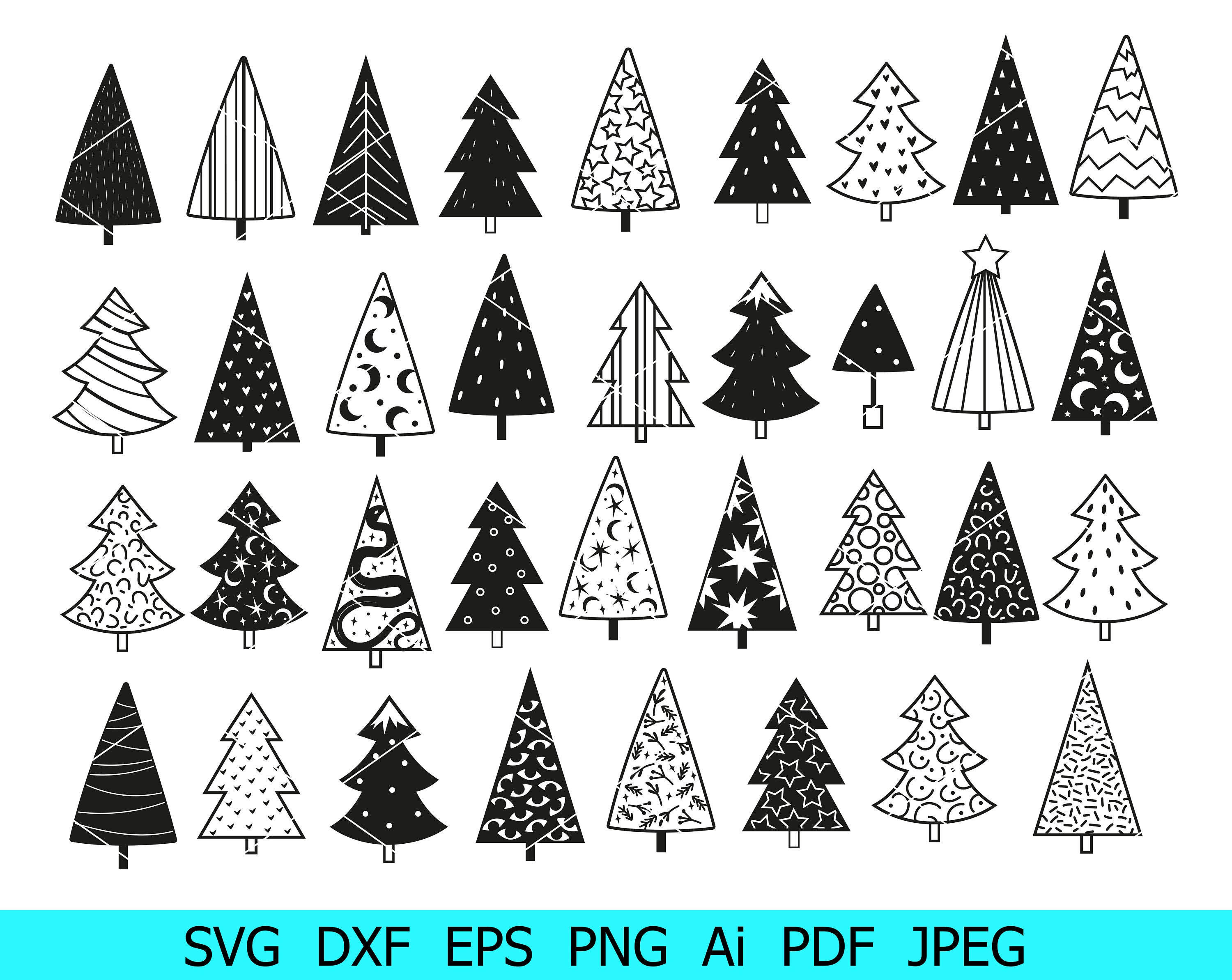 Christmas Tree Svg, Christmas Tree Svg Bundle,christmas Svg,christmas ...