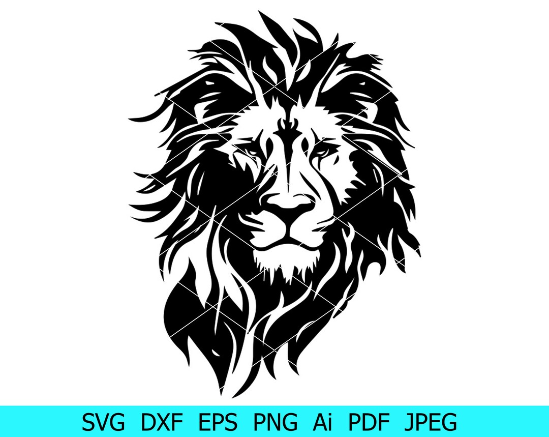 Lion Svg, Lion Face Svg, File for Cricut, Lion Svg Cut File, Lion Head ...