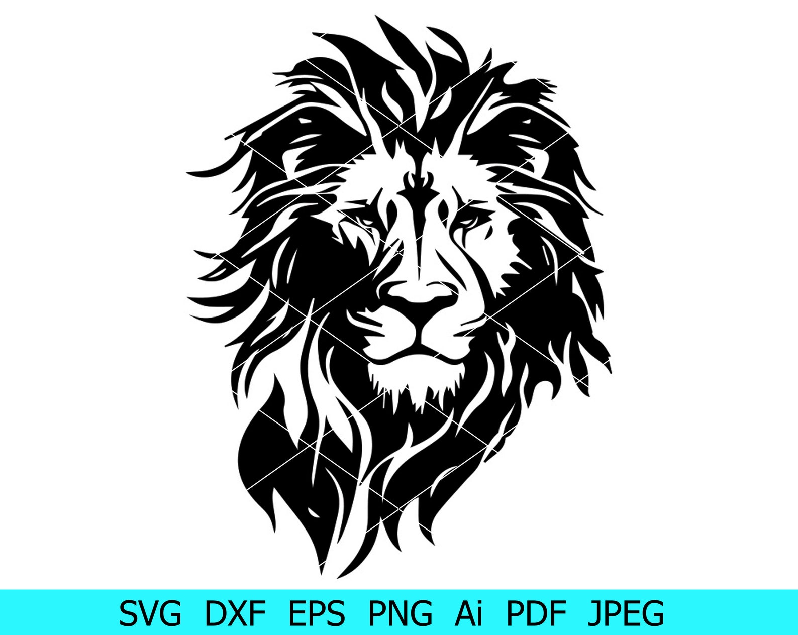 Lion Svg, Lion Face Svg, File for Cricut, Lion Svg Cut File, Lion Head ...