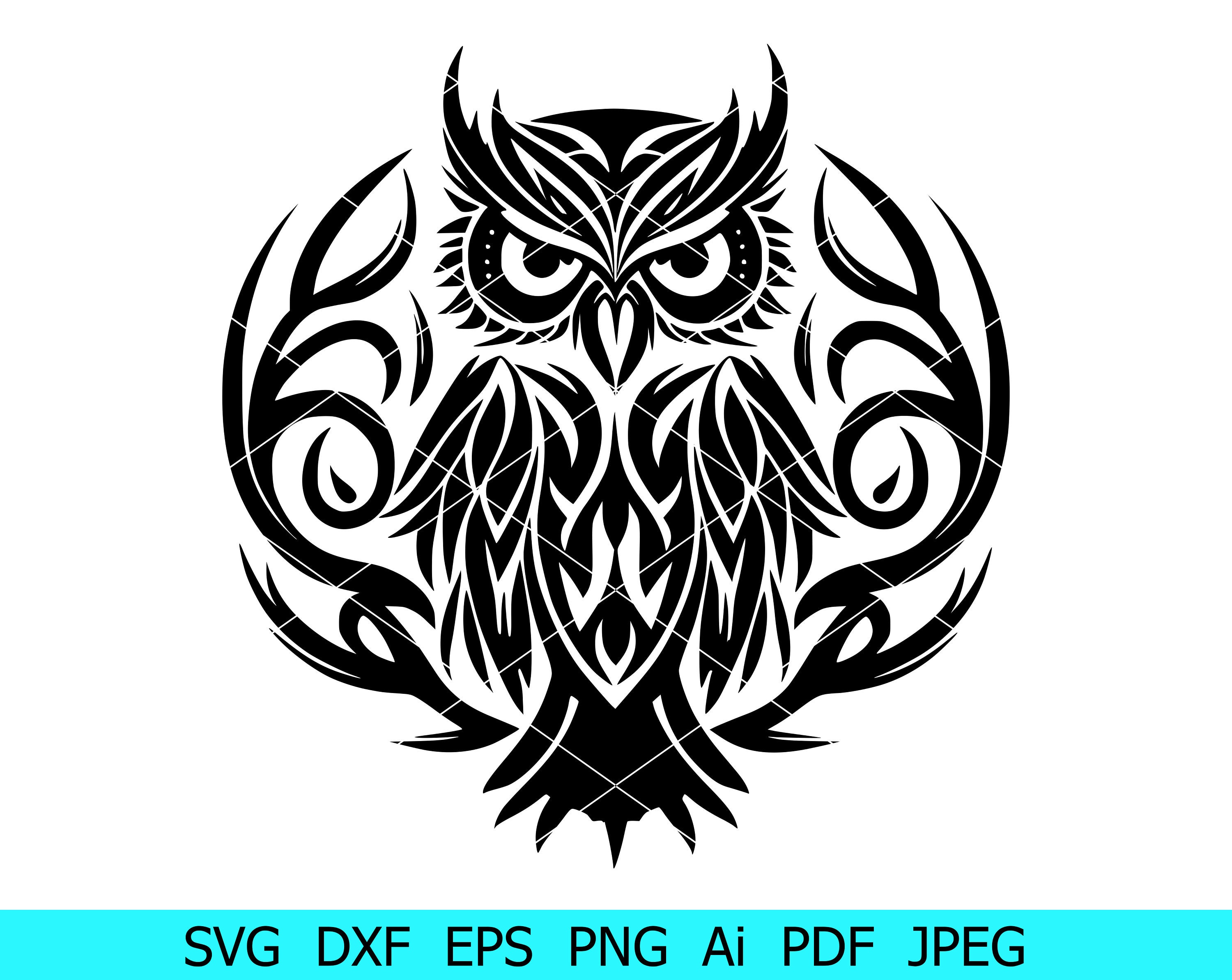 Owl Svg, Animal Svg, Owl Face Svg, Owl Cut File, Owl Vector, Owl Cricut ...