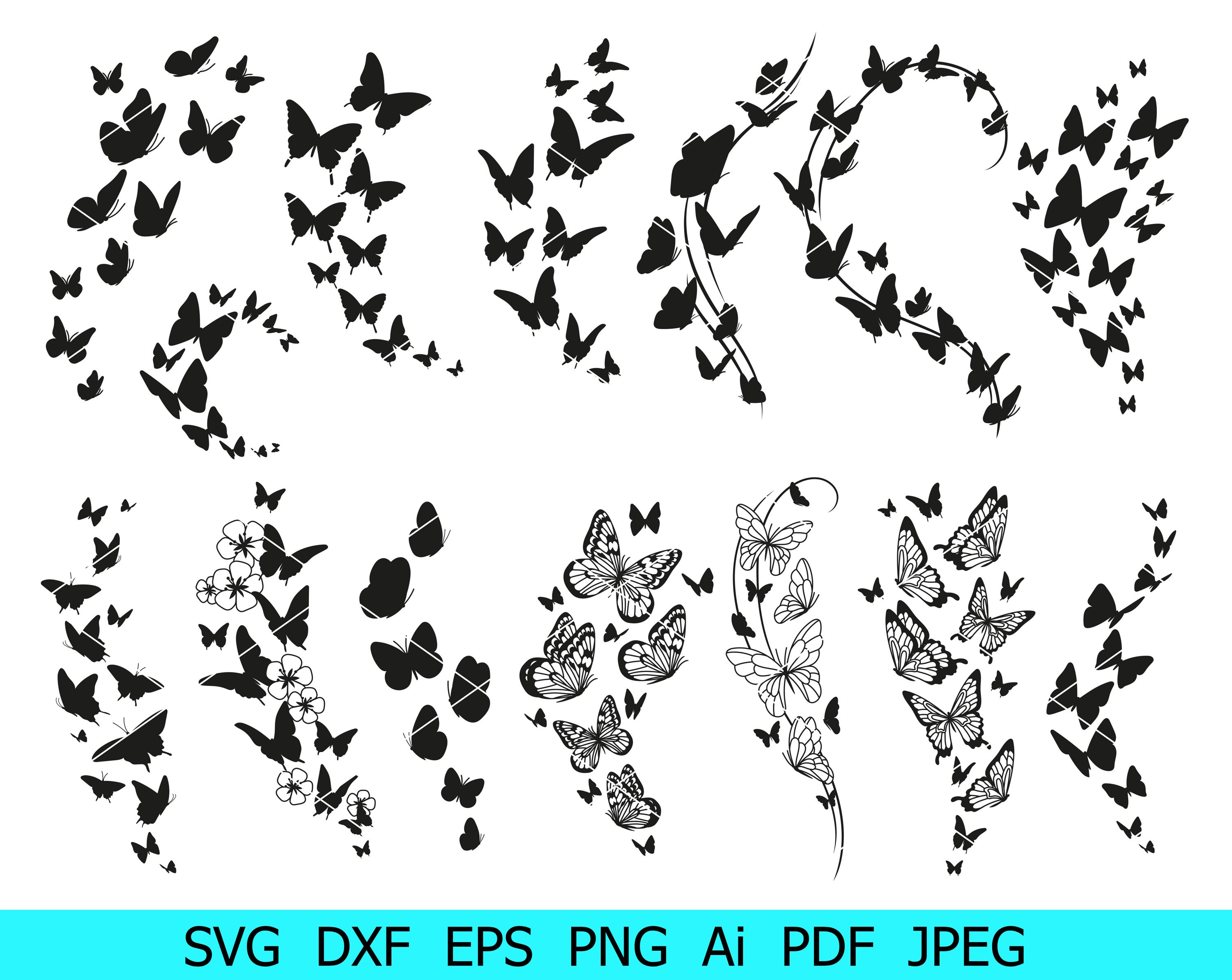 Butterflies Svg, Insects Clip Art, Decorative Butterflies Svg ...