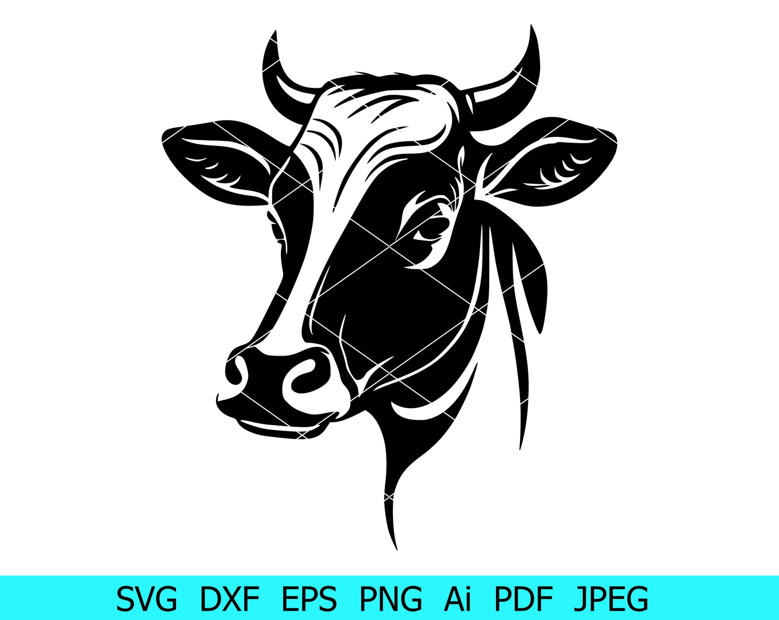 Cow Svg, Animal Svg, Farm Animal Svg, Cow Svg Files for Cricut, Cow ...