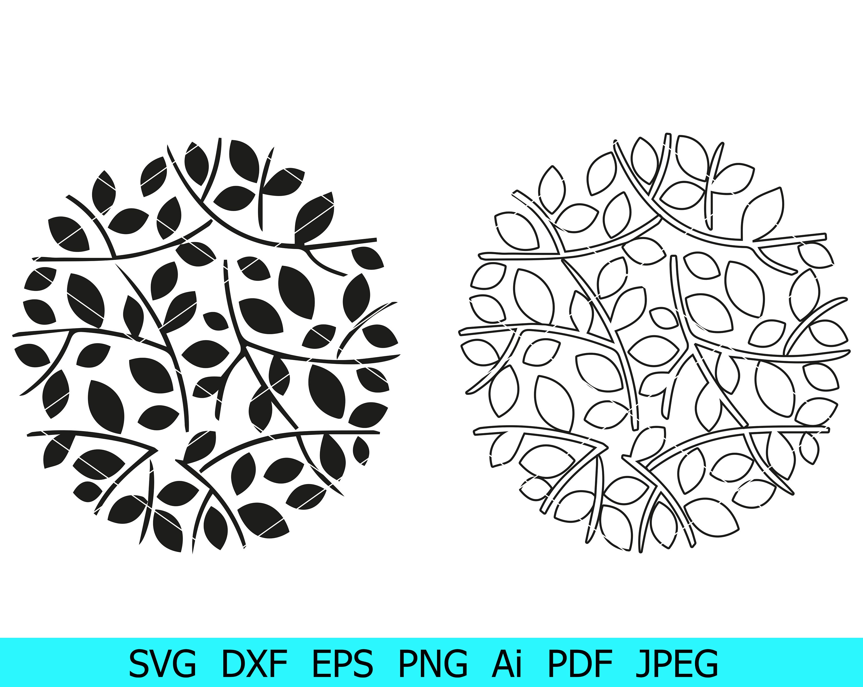 Rama de árbol Svg / Ramas SVG / Rama svg / Hoja svg / Hojas | Etsy