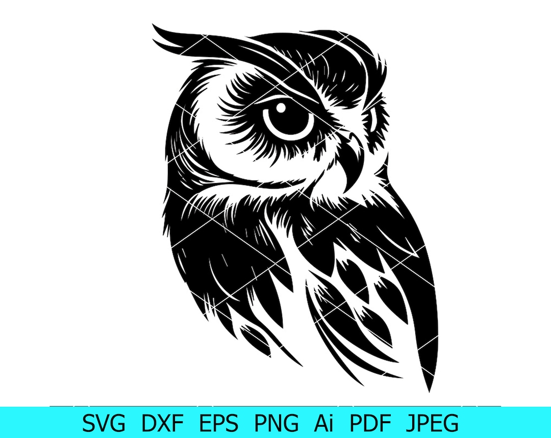 Owl Svg, Animal Svg, Owl Face Svg, Owl Cut File, Owl Vector, Owl Cricut ...