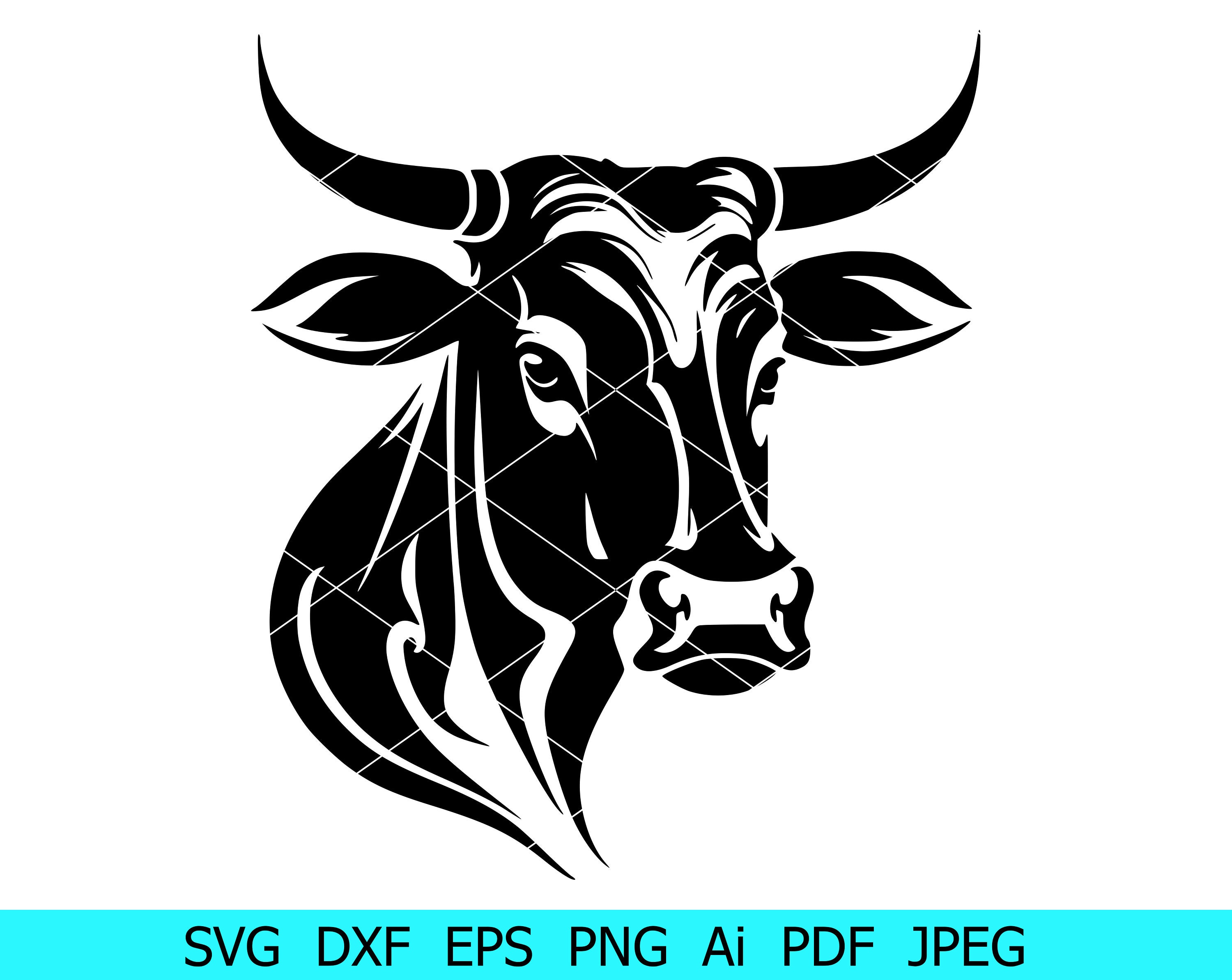 Cow Svg, Animal Svg, Farm Animal Svg, Cow Svg Files for Cricut, Cow ...