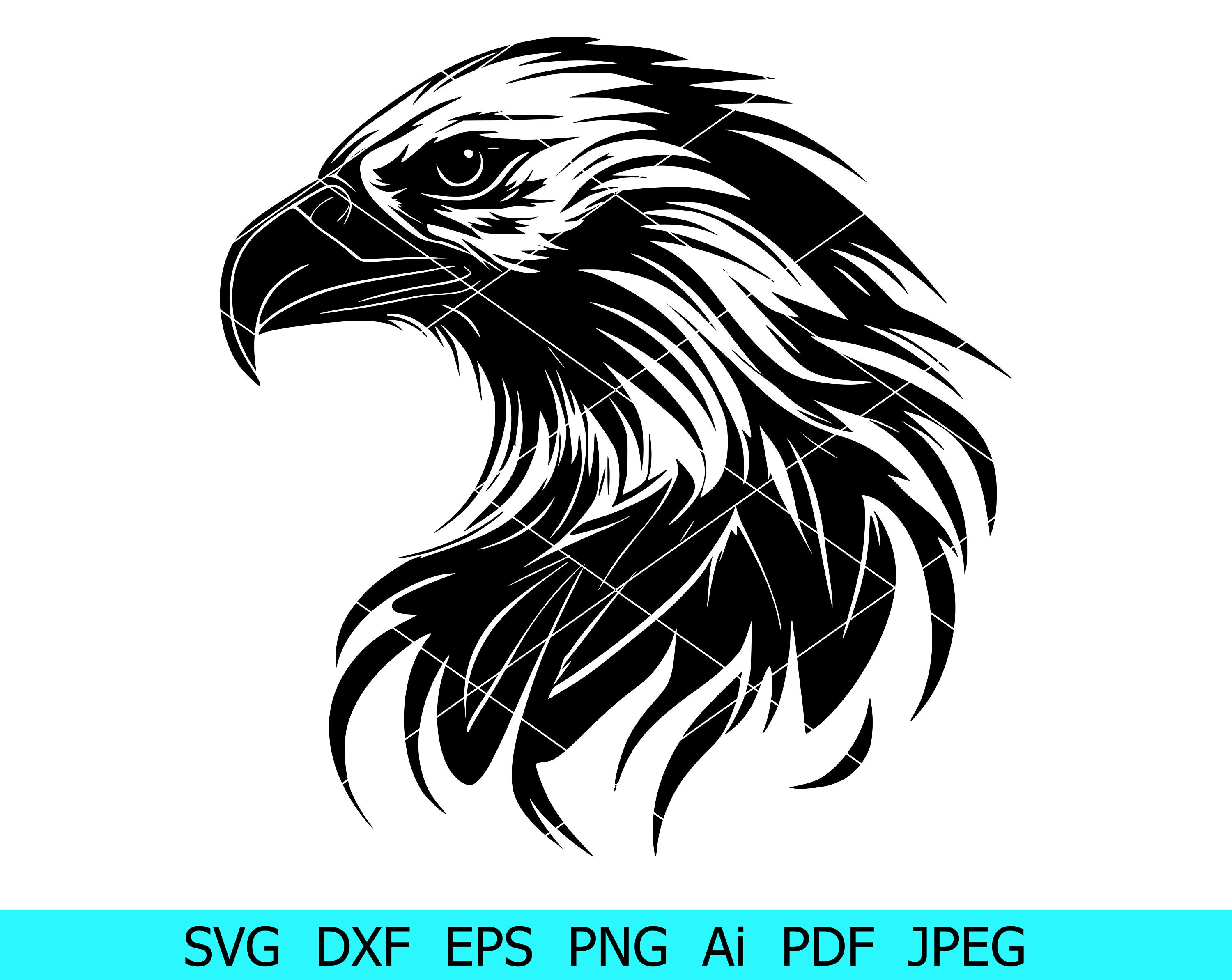 Bald Eagle Svg, Eagle Head Svg, Eagle Design, Eagle Cut Files, Eagle ...
