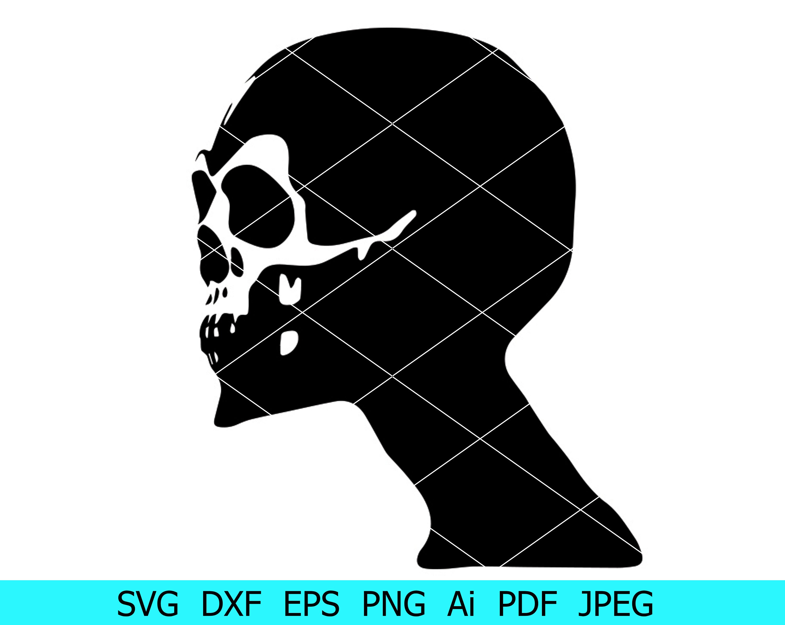 Skull Design Svg, Skull Svg, Silhouette Cameo, Cricut,skull Cut Files ...
