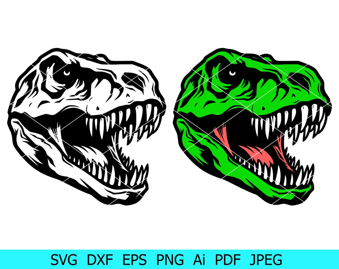 T-rex Svg, Dinosaur Svg, Tyrannosaurus Rex Svg, T-rex Clipart, T-rex ...