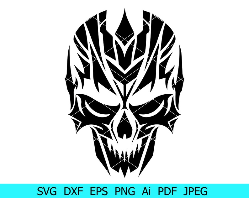 Skull Design Svg, Skull Svg, Silhouette Cameo, Cricut,skull Cut Files ...