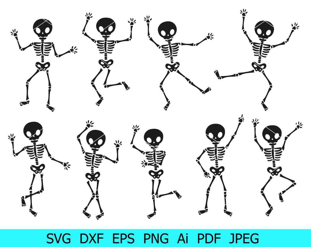 Dancing Skeleton Svg, Skeleton Svg, Skeleton Png, Halloween Svg ...