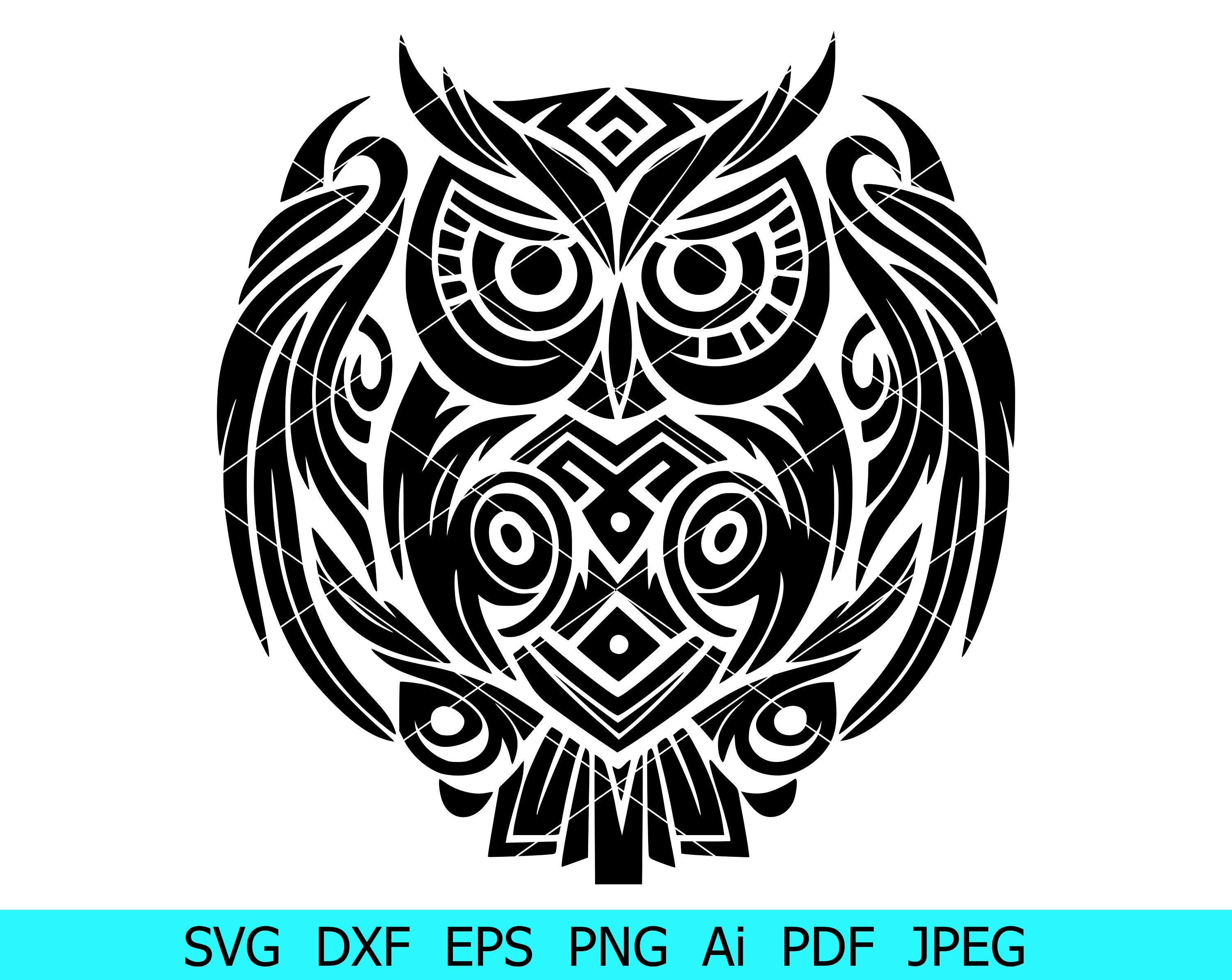 Owl Svg, Animal Svg, Owl Face Svg, Owl Cut File, Owl Vector, Owl Cricut ...