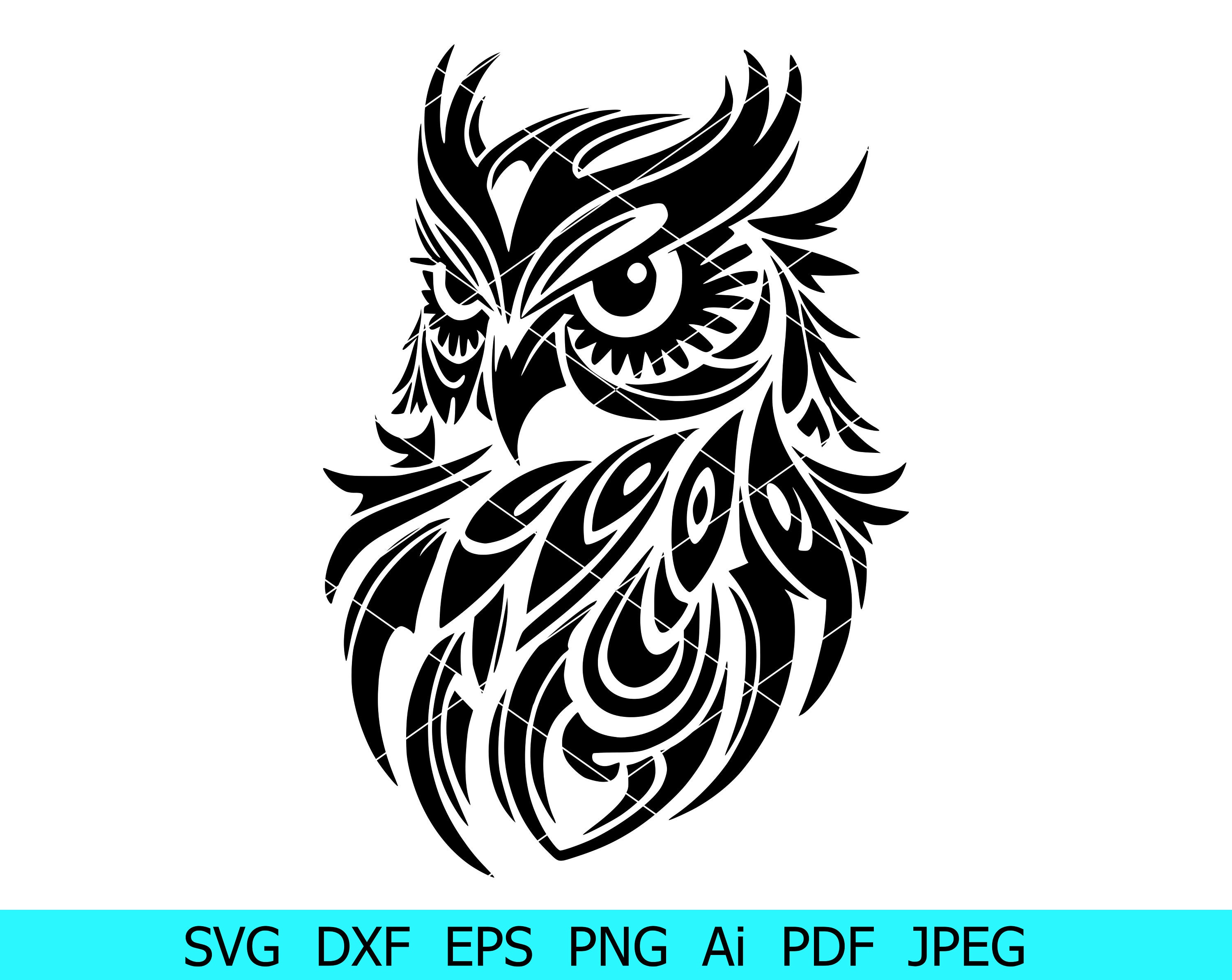 Owl Svg, Animal Svg, Owl Face Svg, Owl Cut File, Owl Vector, Owl Cricut ...