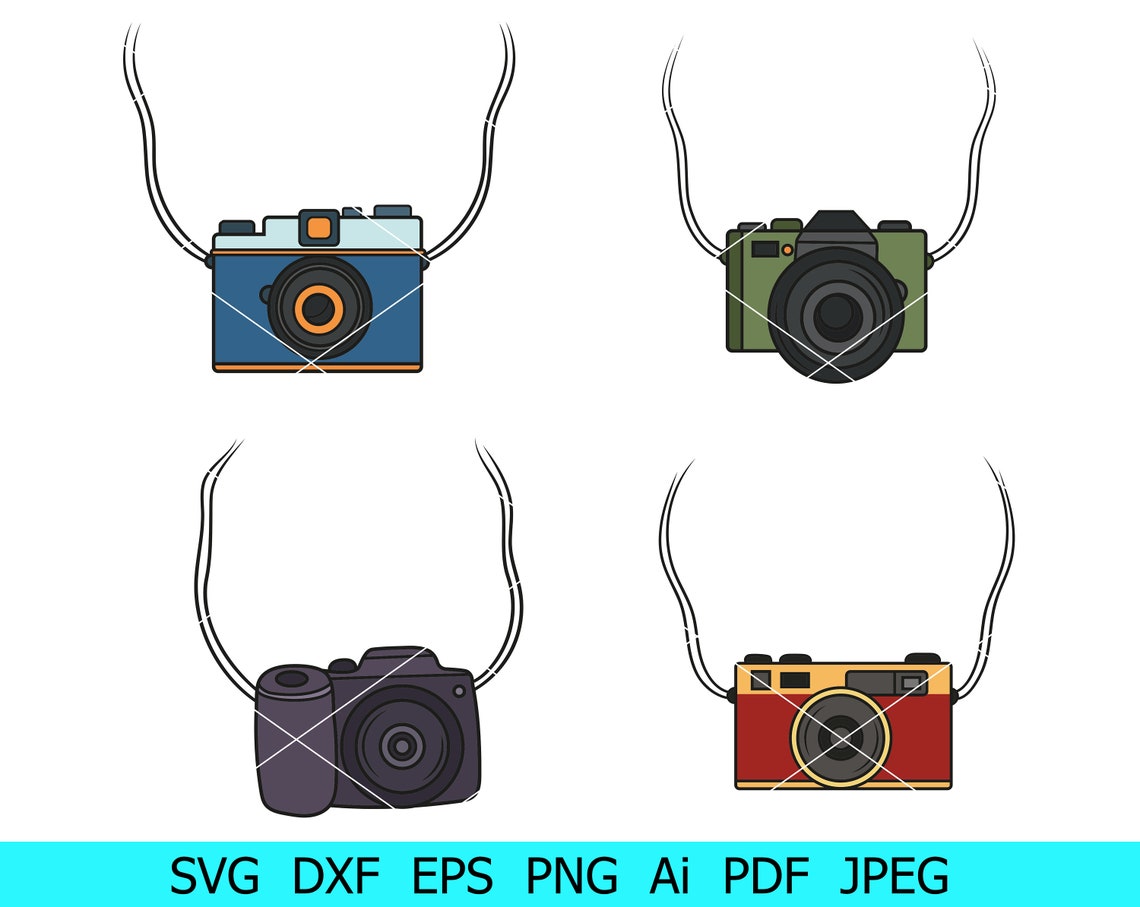Color Camera Svg Bundle, Photo Camera Png, Photo Camera Clip Art ...