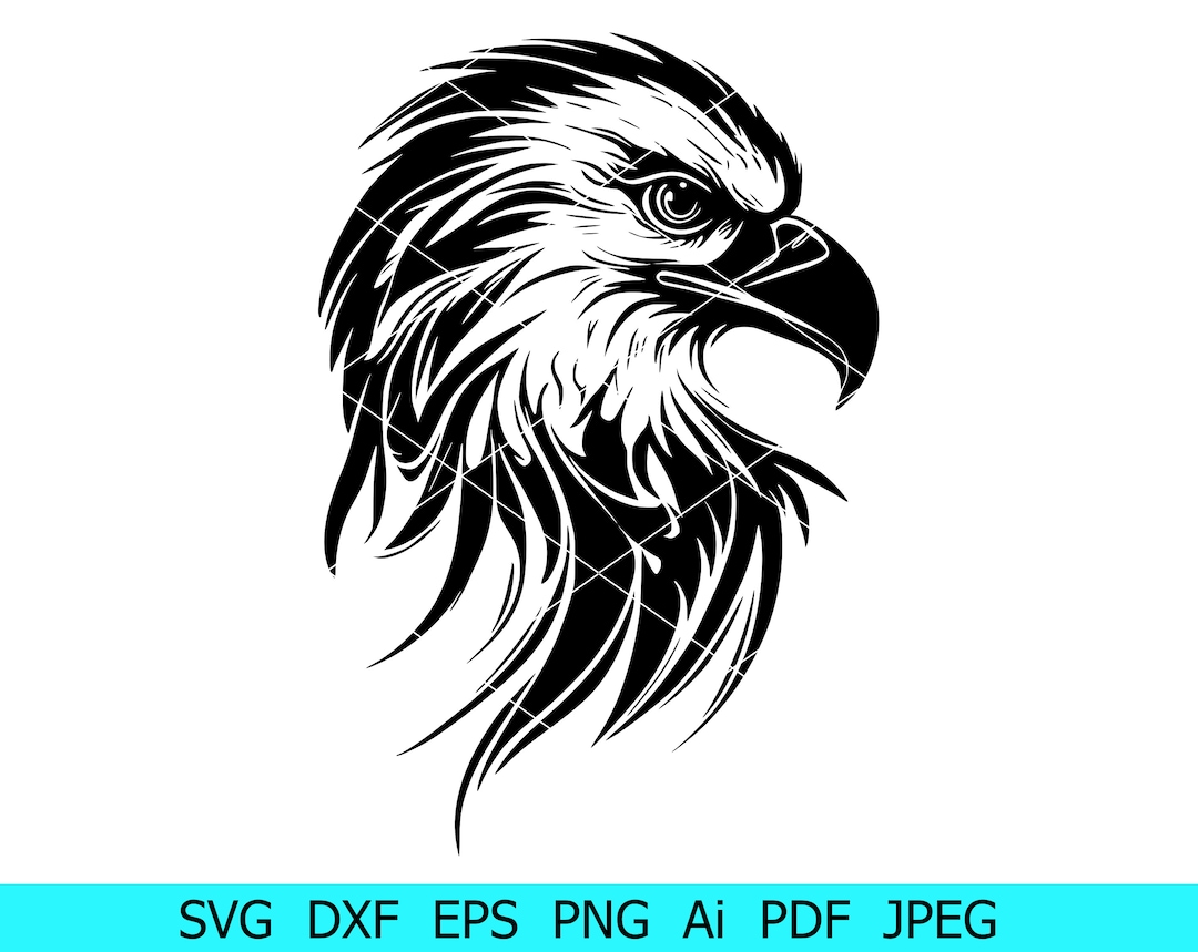 Bald Eagle Svg, Eagle Head Svg, Eagle Design, Eagle Cut Files, Eagle ...