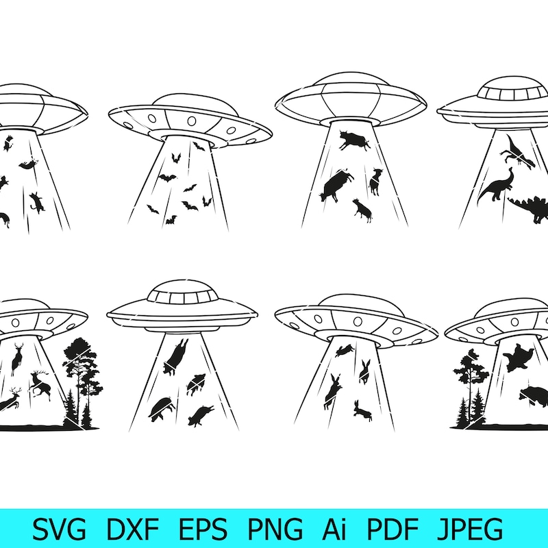Flying Saucer Svg - Etsy