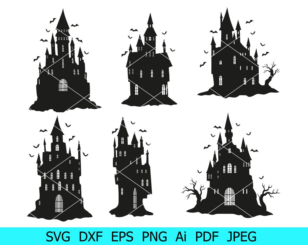 Castle Svg, Castle Bundle Svg, Halloween Castle Png, Castle Cricut ...
