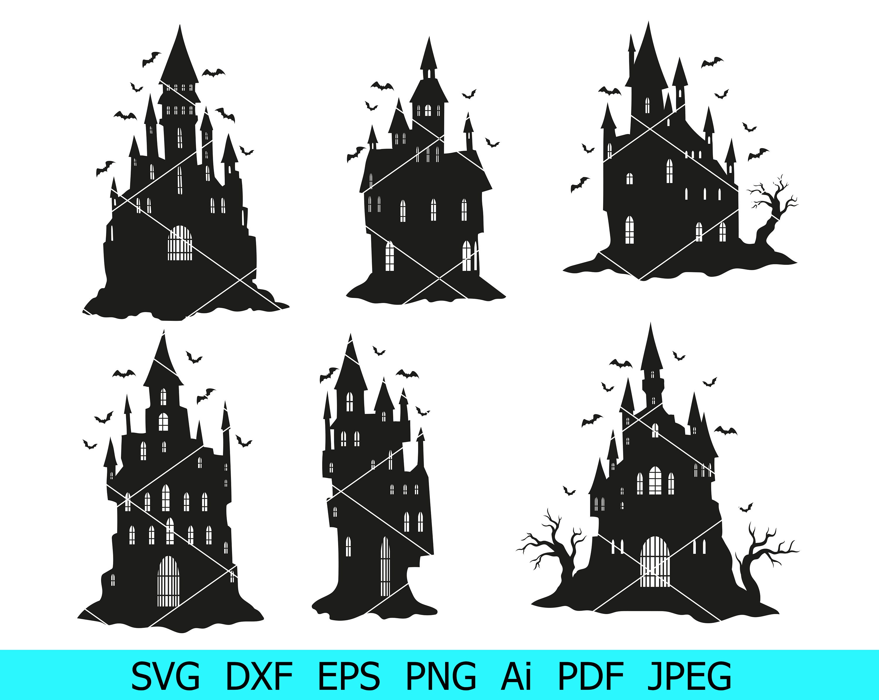 Castle Svg, Castle Bundle Svg, Halloween Castle Png, Castle Cricut ...