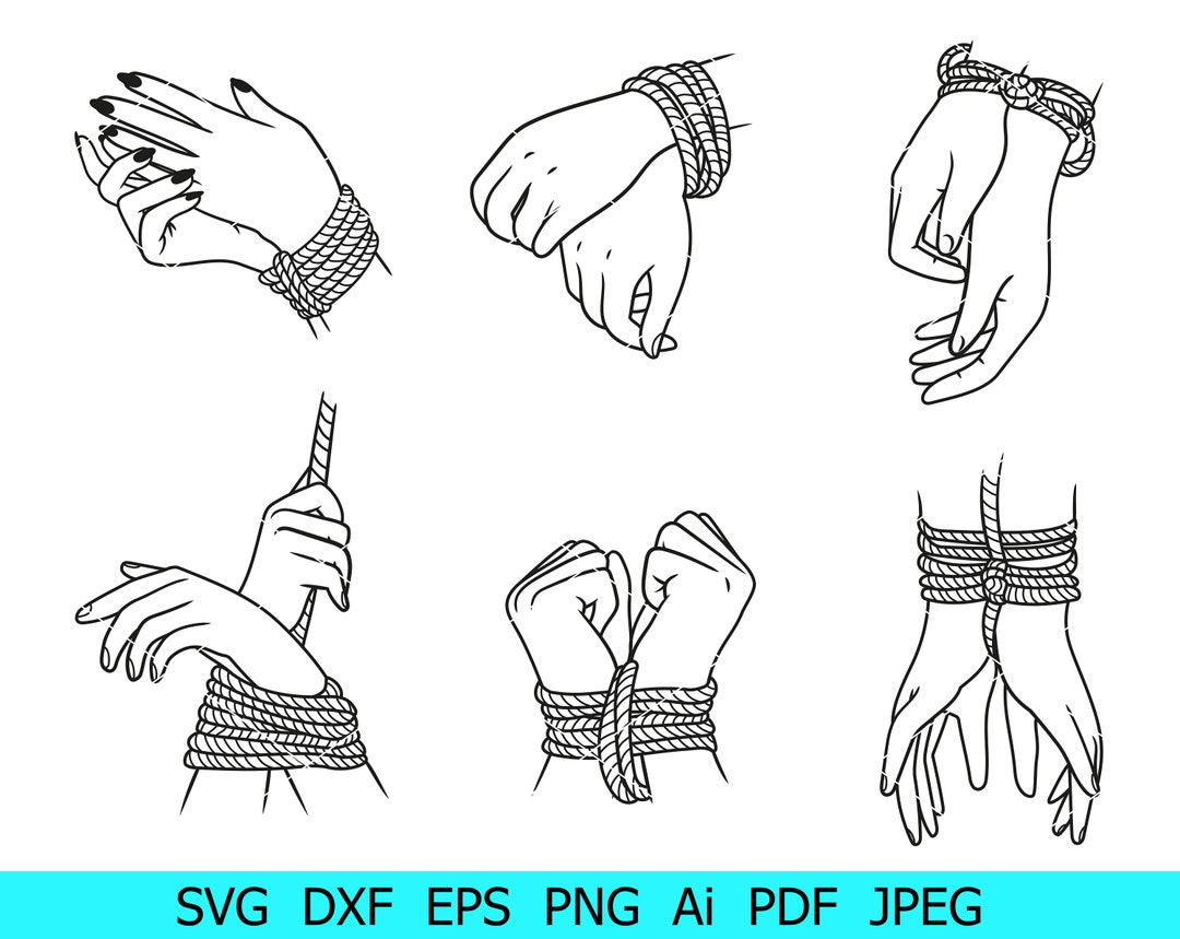 Hand Svg, Tied Hands Couple Svg, Hands&rope Png, Hands Couple Svg, Tied ...