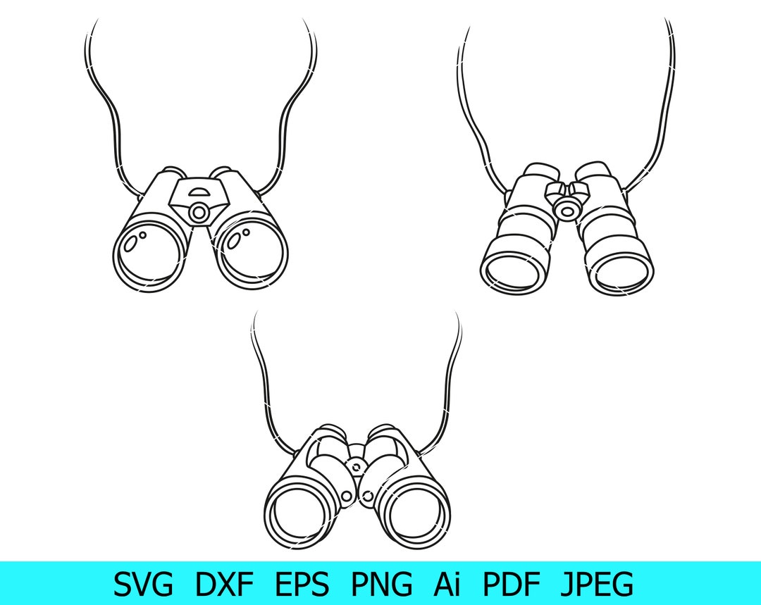 Binoculars Svg, Binocular Bundle Svg, Printable Clip Art, Instant ...