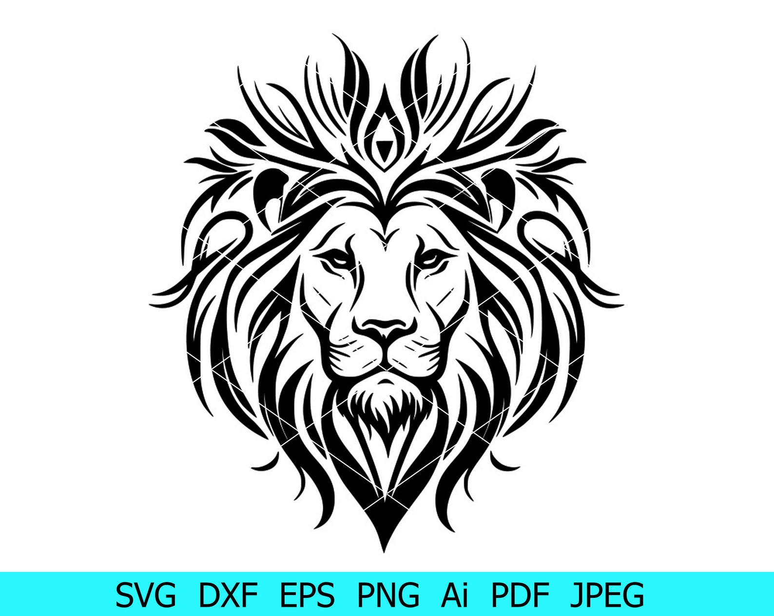 Lion Svg, Lion Face Svg, File for Cricut, Lion Svg Cut File, Lion Head ...