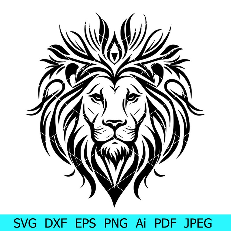 Lion Svg - Etsy