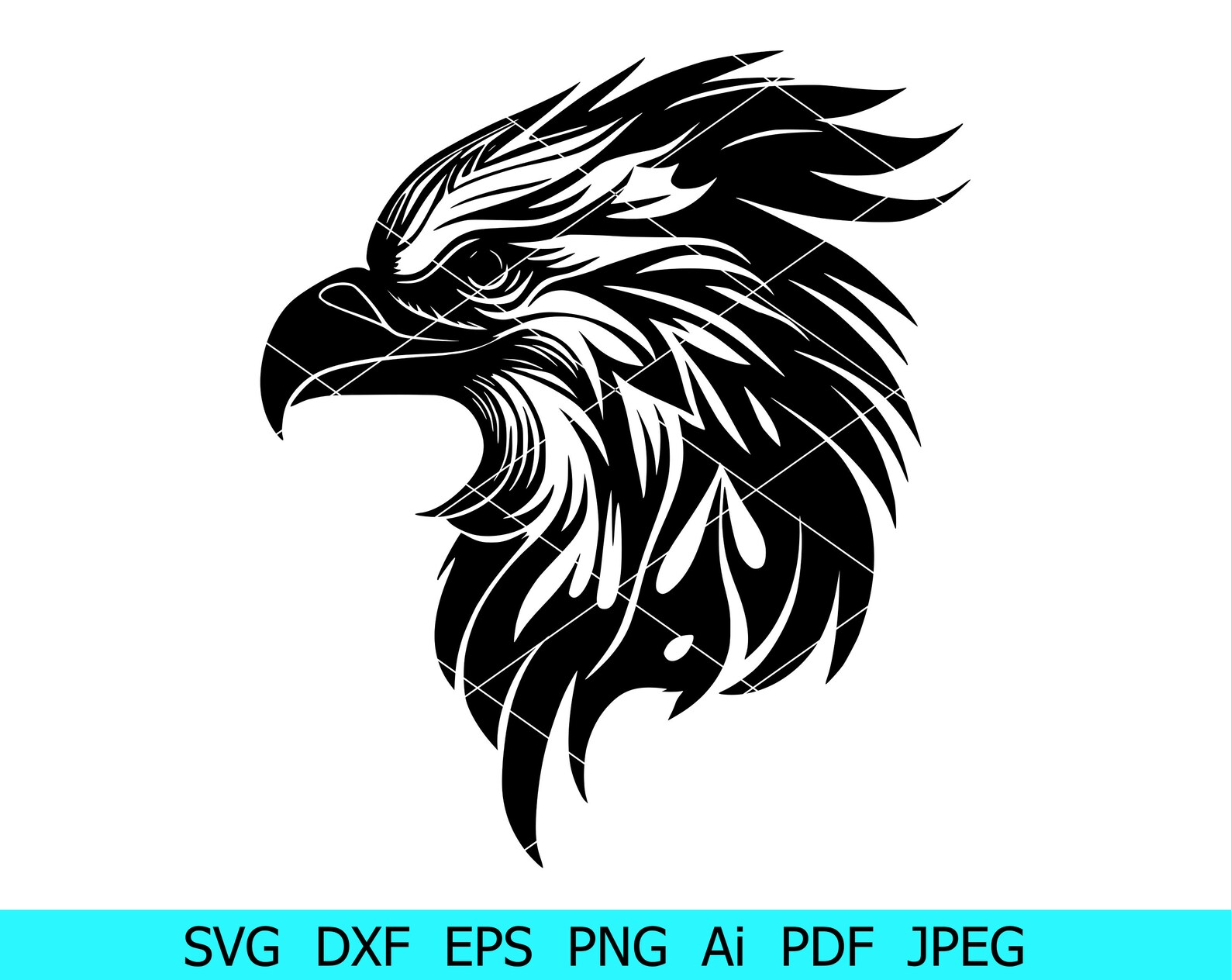 Bald Eagle Svg, Eagle Head Svg, Eagle Design, Eagle Cut Files, Eagle ...