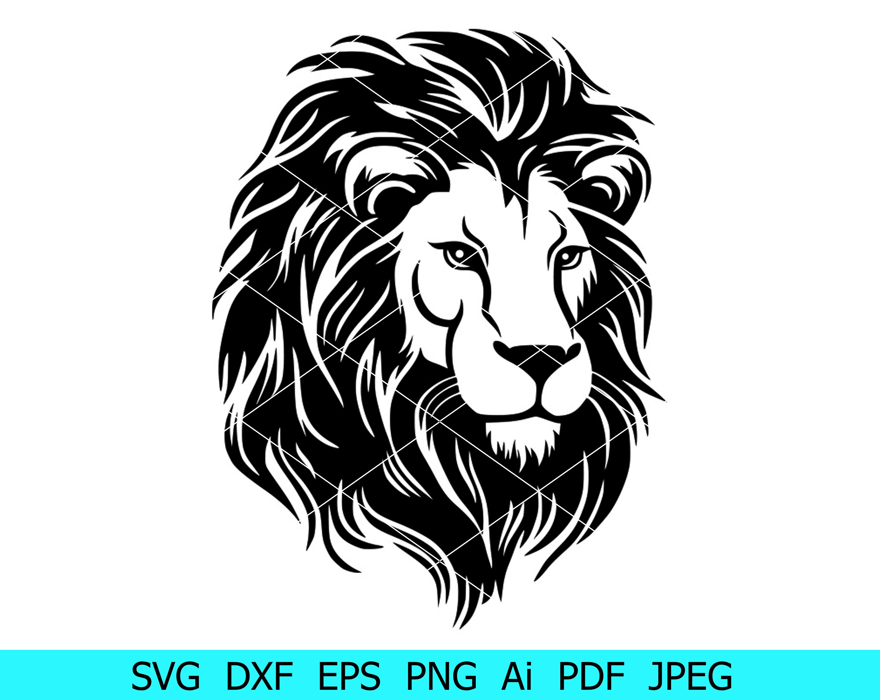 Lion Svg, Lion Face Svg, File for Cricut, Lion Svg Cut File, Lion Head ...