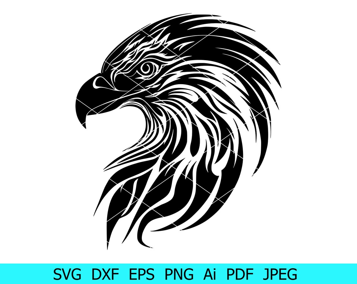 Bald Eagle Svg, Eagle Head Svg, Eagle Design, Eagle Cut Files, Eagle ...