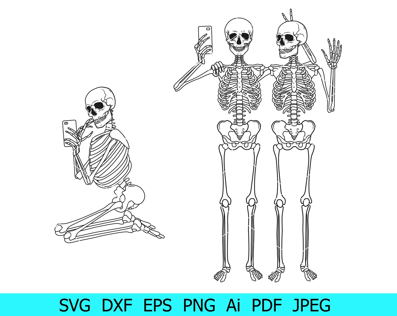 Skeleton Svg, Halloween Skeleton Svg, Skeleton Selfie Png, Skeleton ...