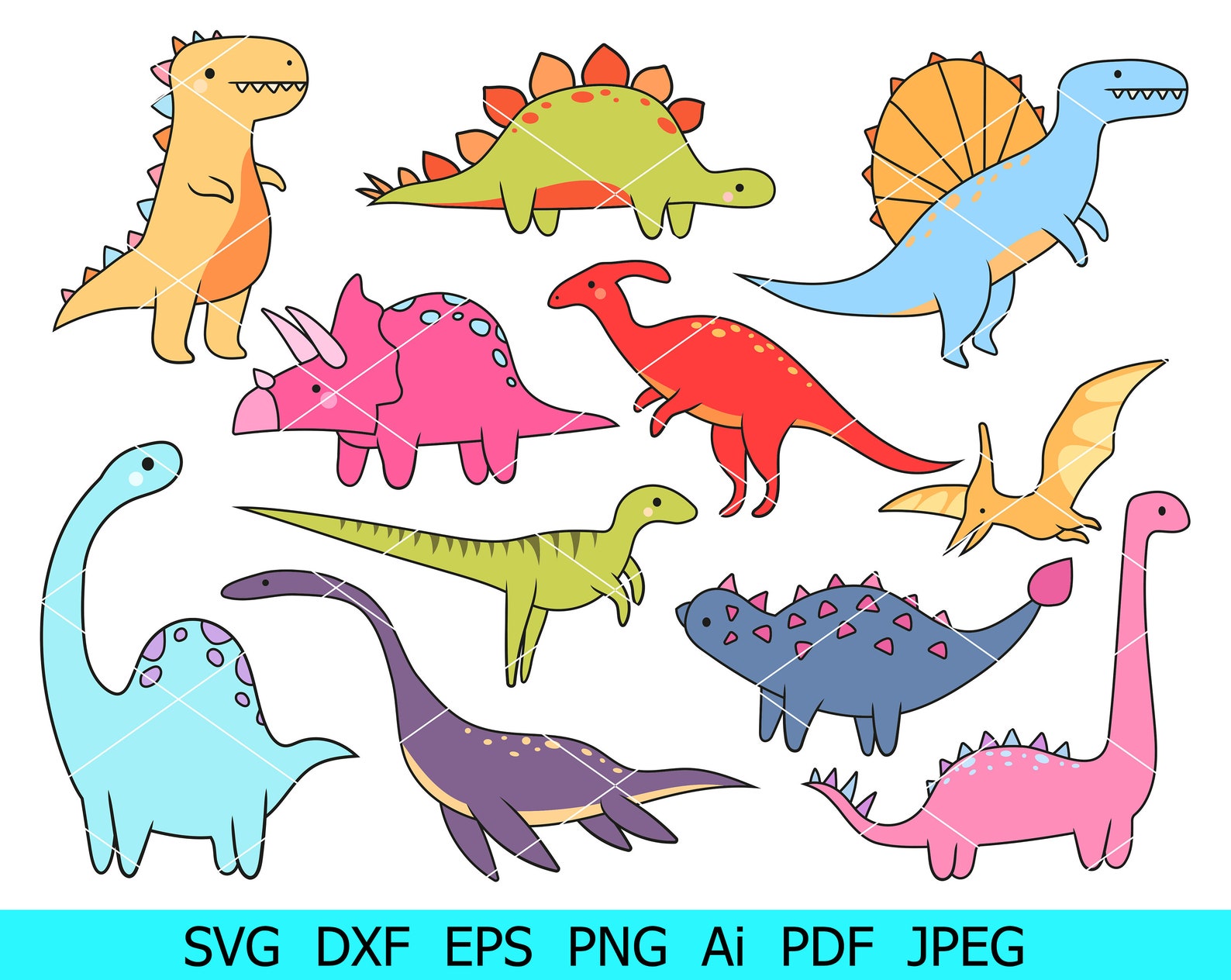 Dinosaur Svg, Dinosaurs Svg Bundle,dinosaur Clipart Png,kids Dinosaurs ...