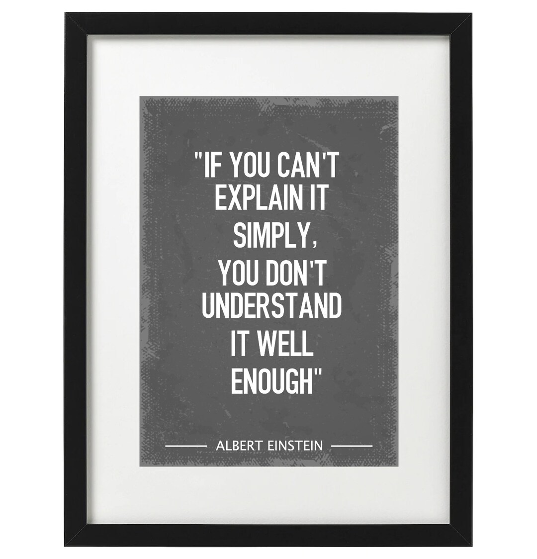 Albert Einstein Quote Art Print - Etsy